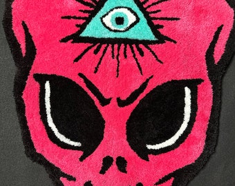 Trippy Alien Handmade Tufted Rug - Etsy
