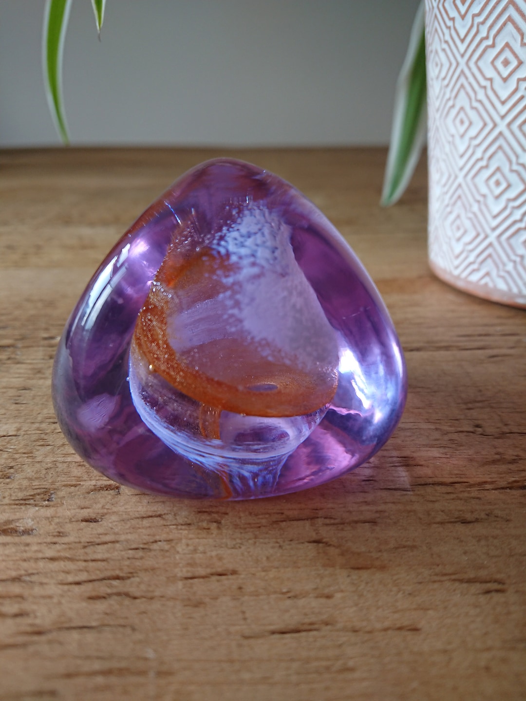 Caithness Glass Pebble Paperweight - Etsy UK