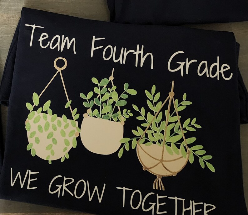 4th Grade Team Tshirts We Grow Together - Etsy