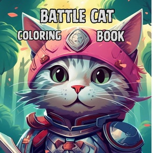 Battle Cat Coloring Book - Etsy