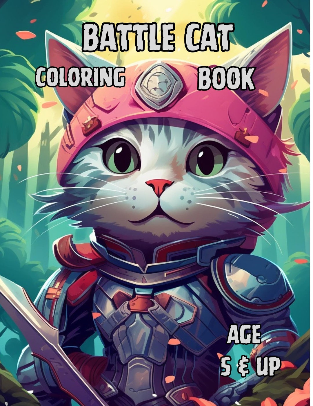 Battle Cat Coloring Book - Etsy
