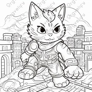 Battle Cat Coloring Book - Etsy