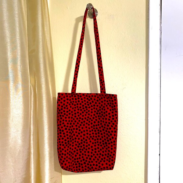Polka Dot Tote Bag - Etsy