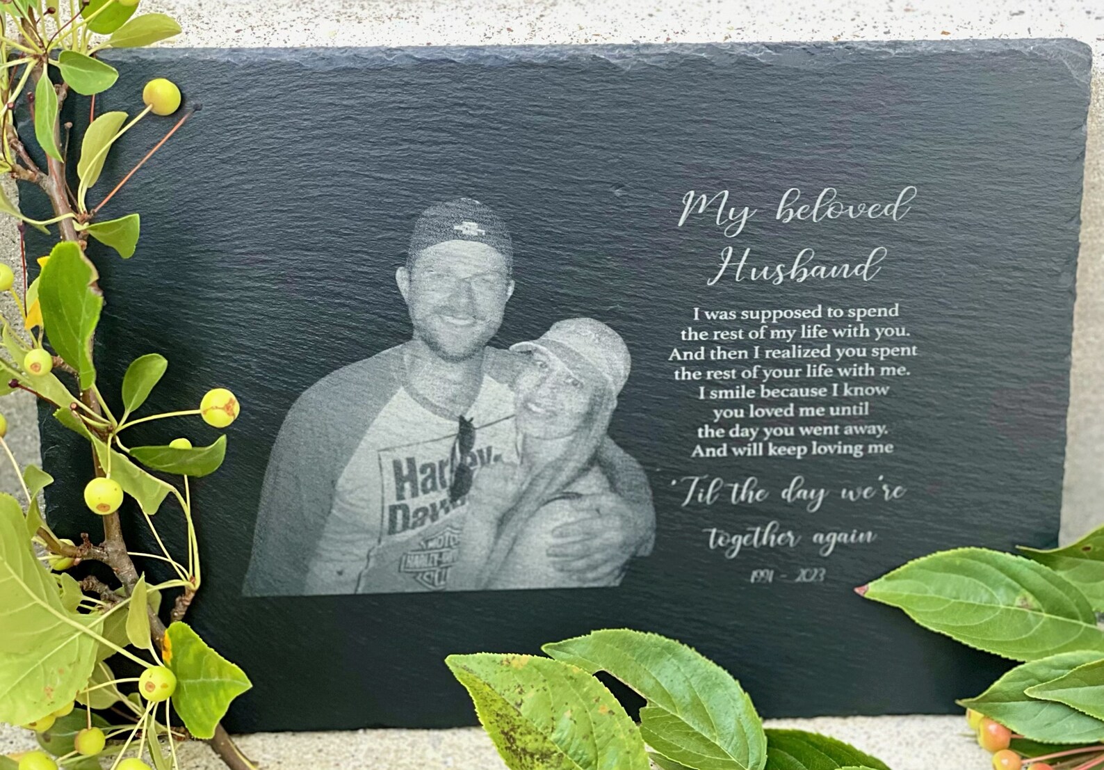 Memorial Slate Plaques - Etsy