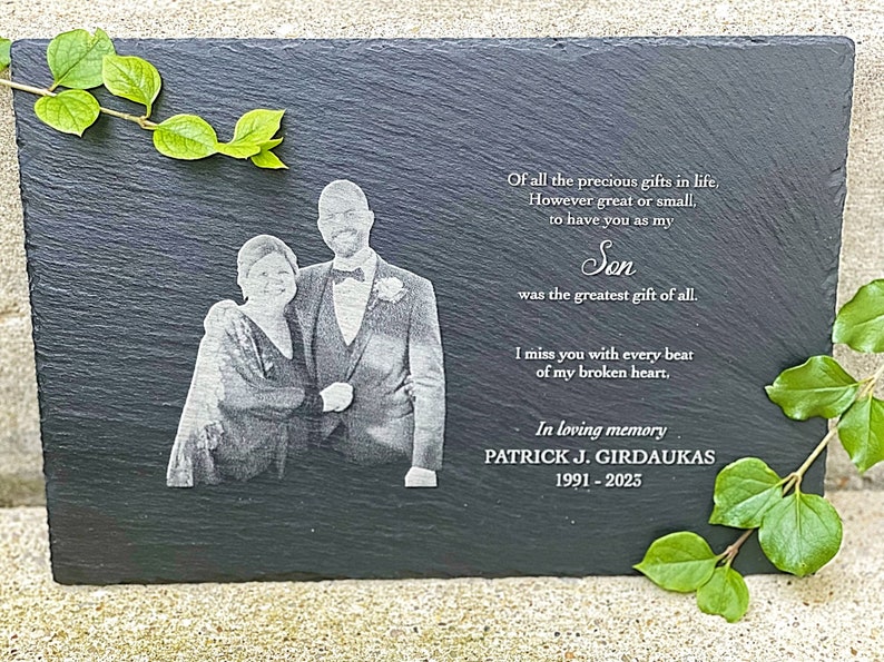 Memorial Slate Plaques - Etsy