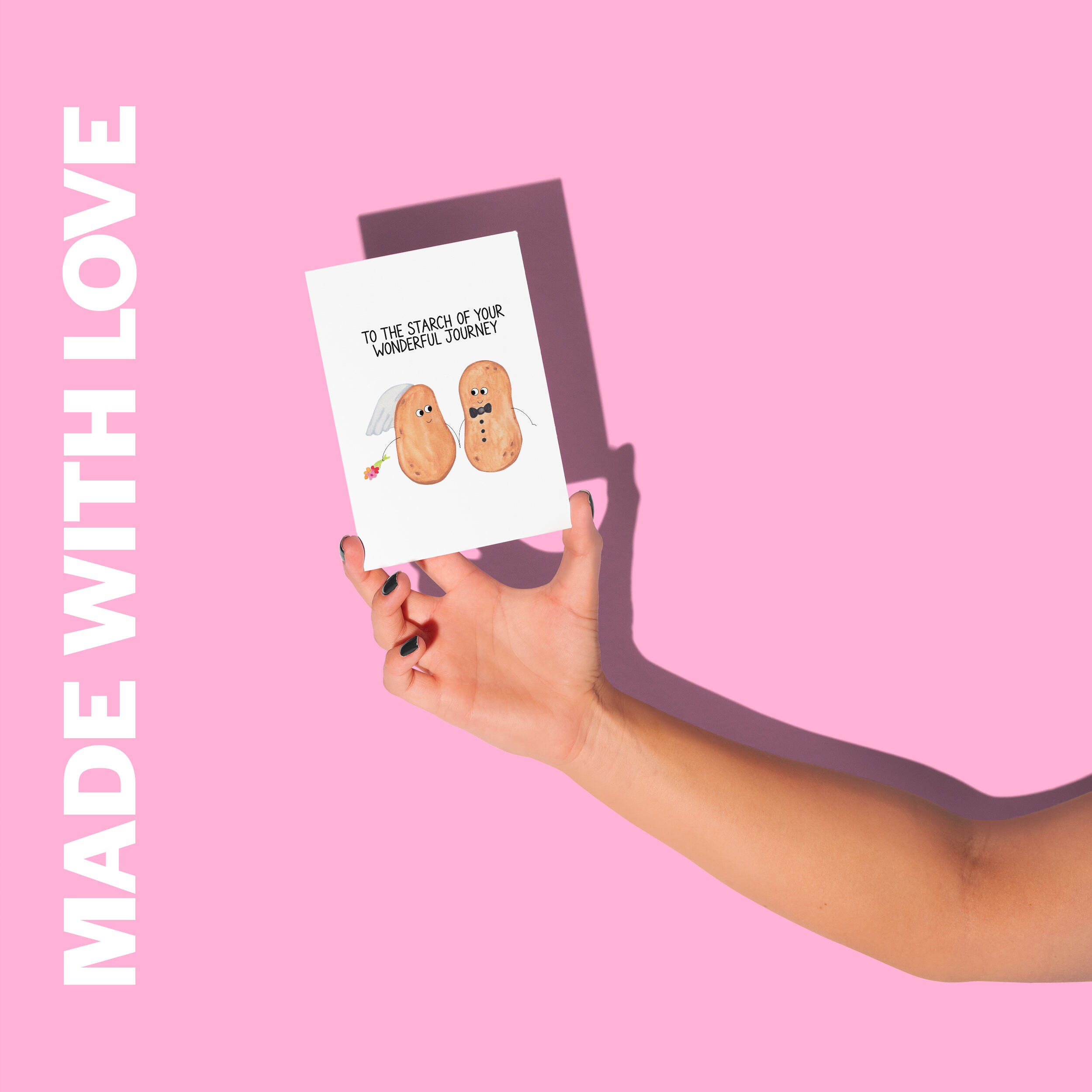 Printable Wedding Card, Potato Wedding Card, to the Start of Your ...