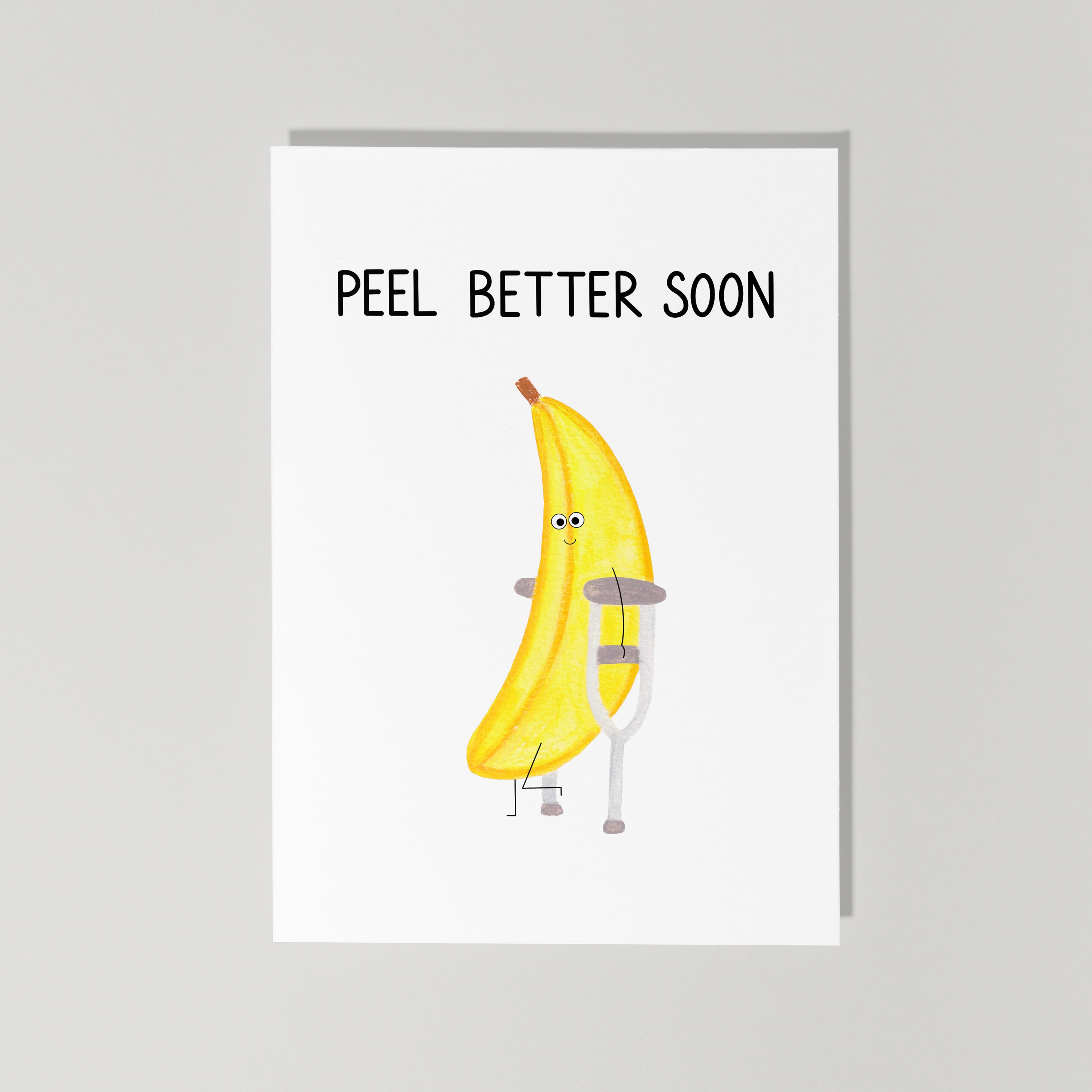 Printable Get Well Soon Card, Peel Better Soon, Feel Better Soon, Funny ...