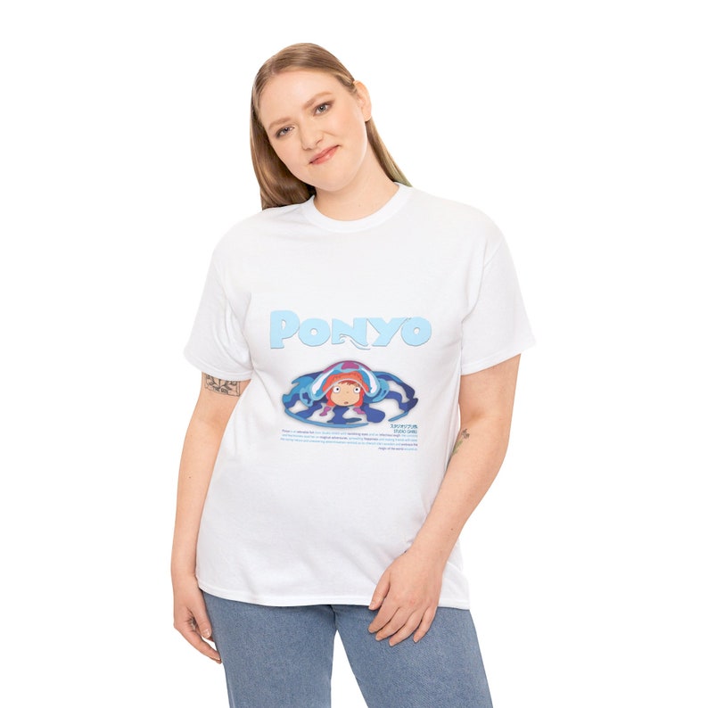 Ghibli Ponyo Cute T-shirt, Ponyo T-shirt, Ghibli Shirt, Anime Tee ...