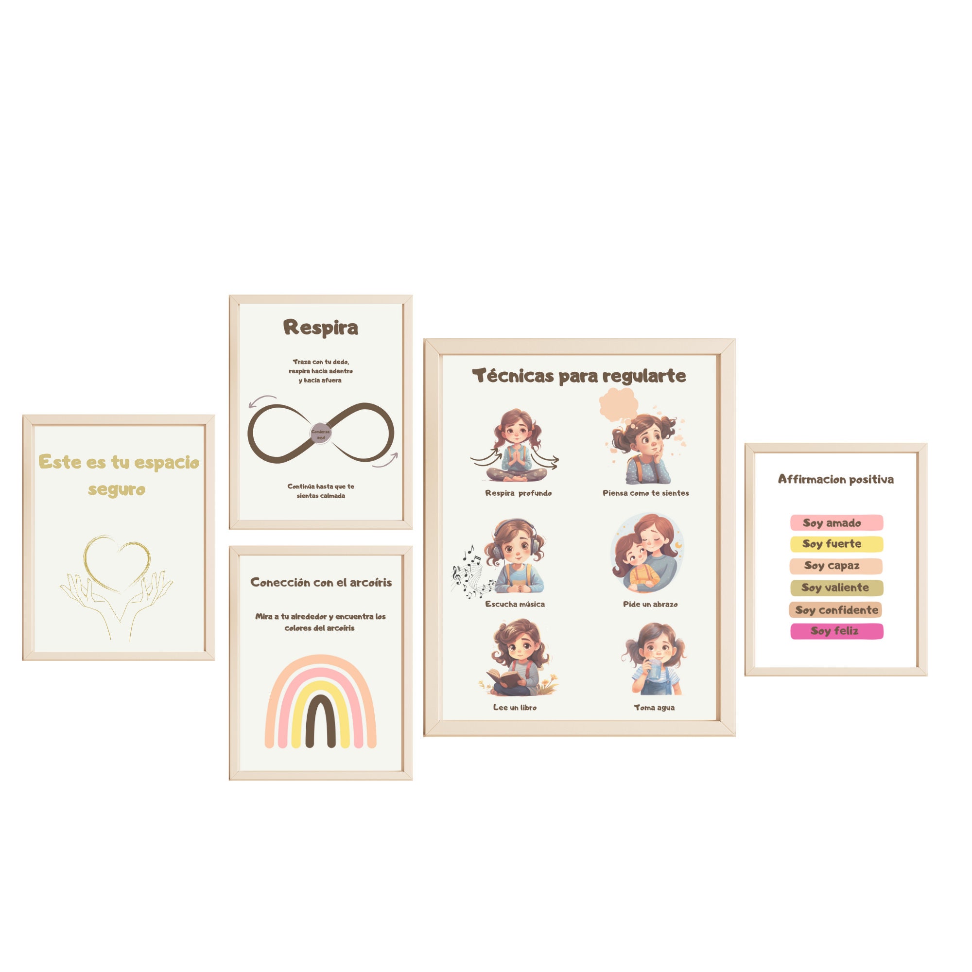 Calm Corner Posters in Spanish, Posters Del Rincón De La Calma. Instant ...