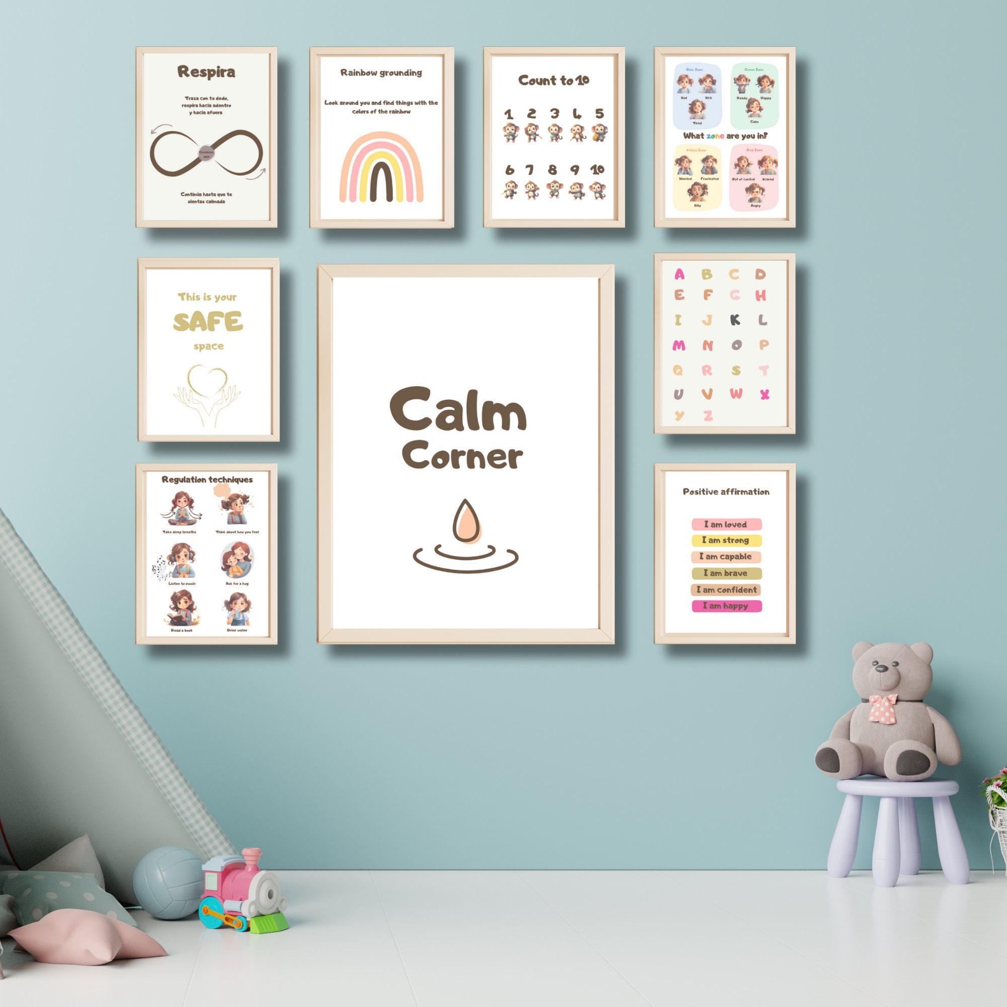 Calm Corner Posters | Emotion Regulation Techniques for Your Child - Etsy