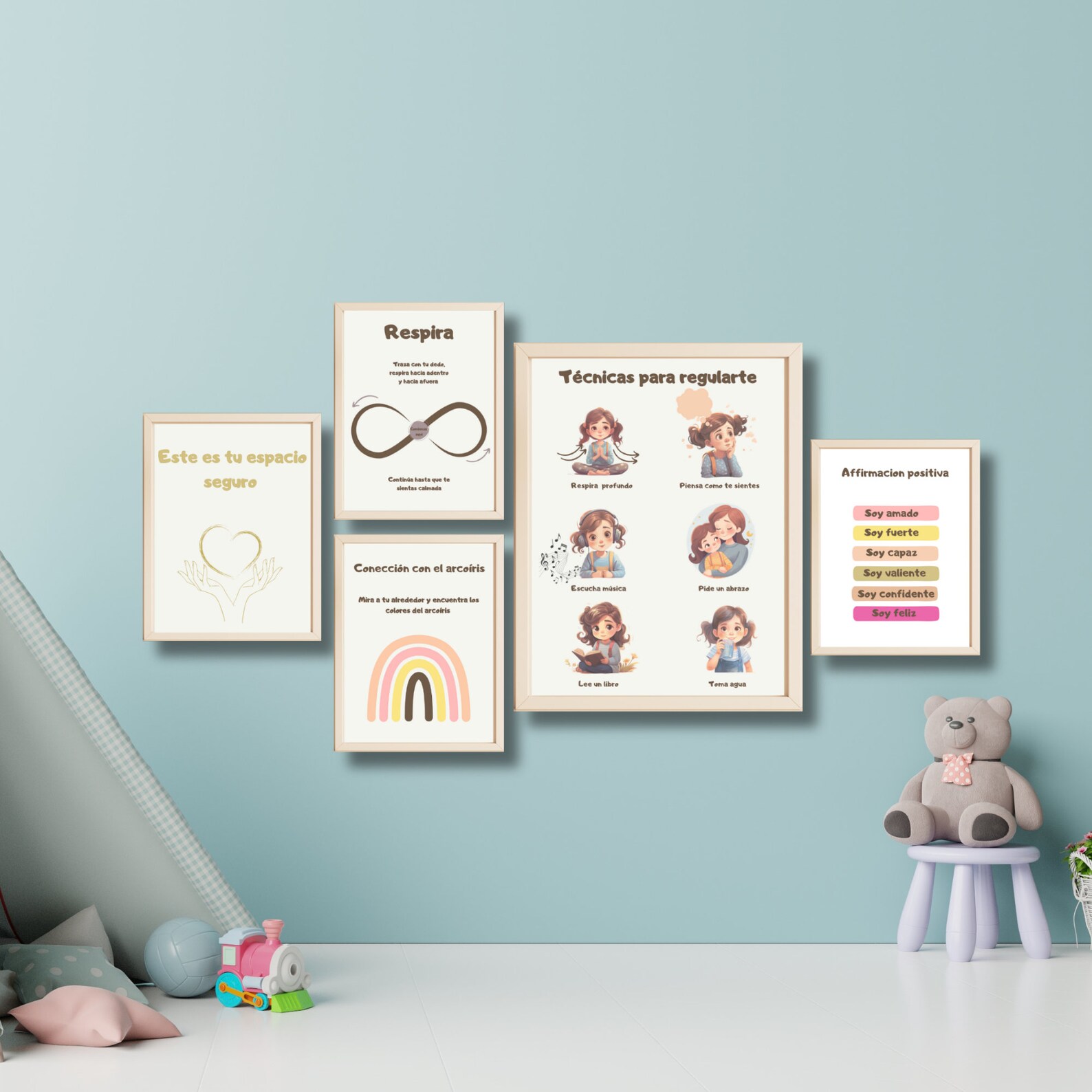 Calm Corner Posters in Spanish, Posters Del Rincón De La Calma. Instant ...