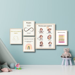 Calm Corner Posters in Spanish, Posters Del Rincón De La Calma. Instant ...