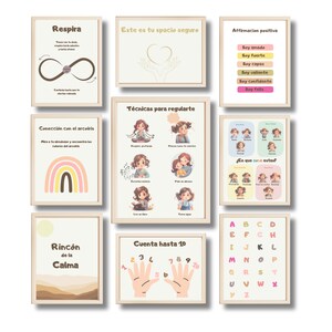 Calm Corner Posters in Spanish, Posters Del Rincón De La Calma. Instant ...