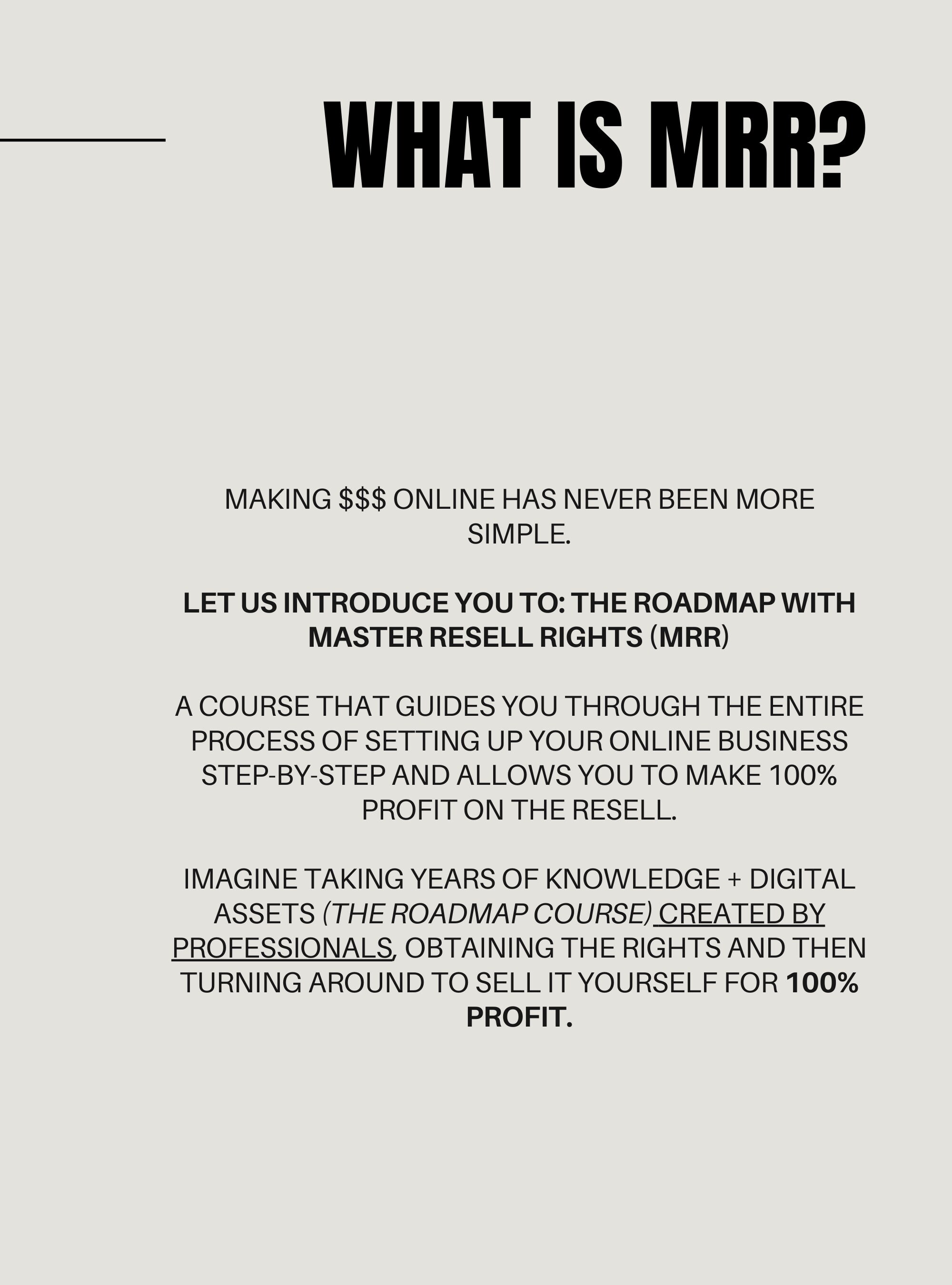 The Roadmap 3.0 Digital Marketing Course With Master Resell Rights (MRR ...