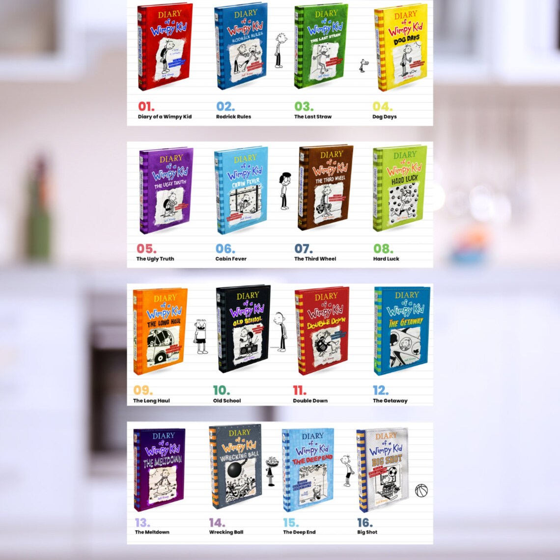 Diary of a Wimpy Kid Book Series Great Read for Kids, Popular Childrens ...