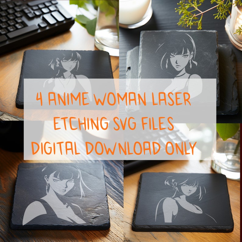 Anime Woman Laser Engraving Svgs Anime Lover - Etsy