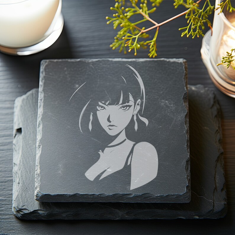 Anime Woman Laser Engraving Svgs Anime Lover - Etsy