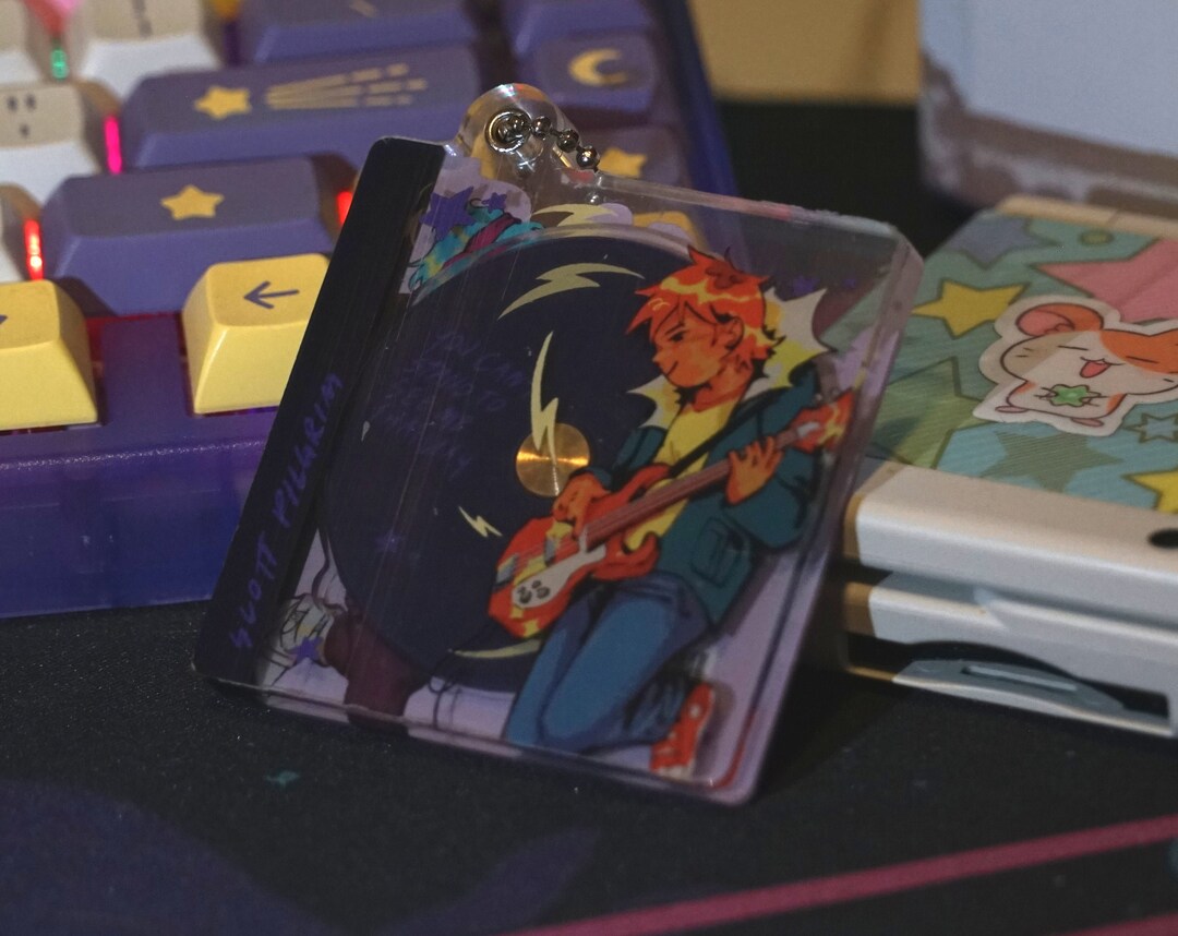 Scott Pilgrim Acrylic Cd Keychain Charm - Etsy