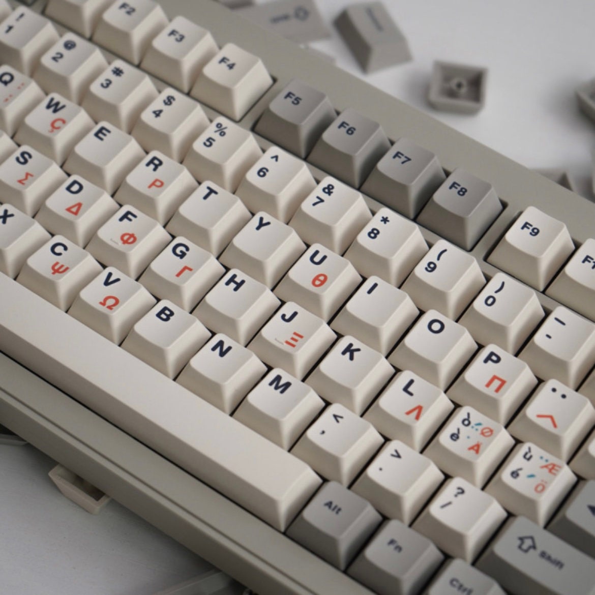 Retro Greek Keycap Set for Mechanical Keyboard 136pcscherry Profilepbt ...