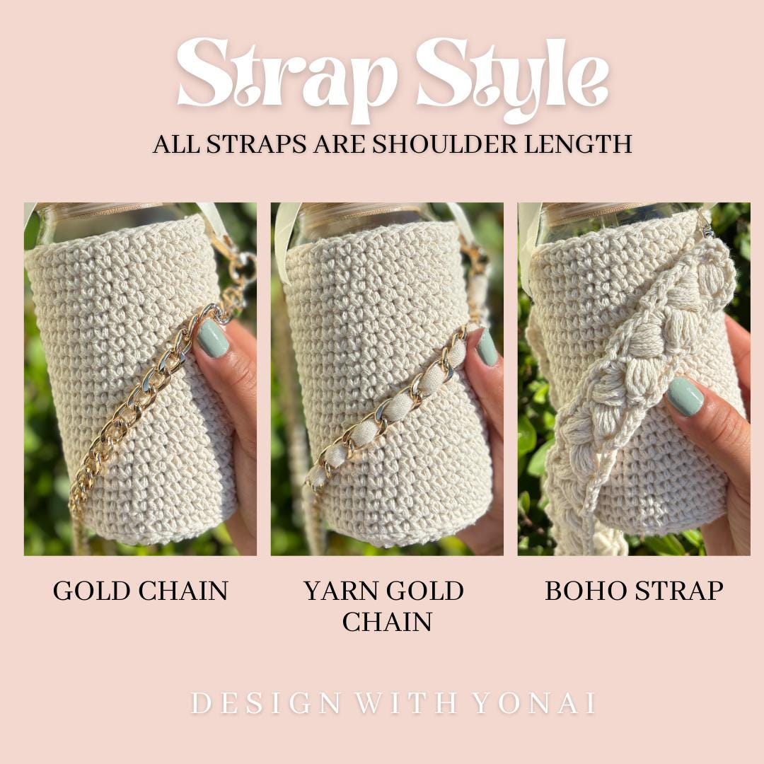 Bow Cup Cozy Libbey Glass Holder | Crochet | Cup Purse | Cup Bag ...