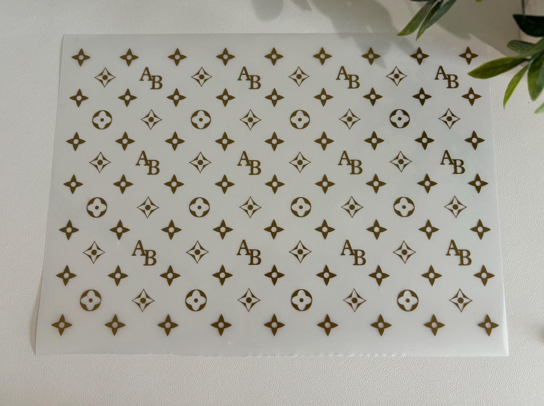 Designer Inspired (first & Last Initials) Sticker Wrap - Etsy