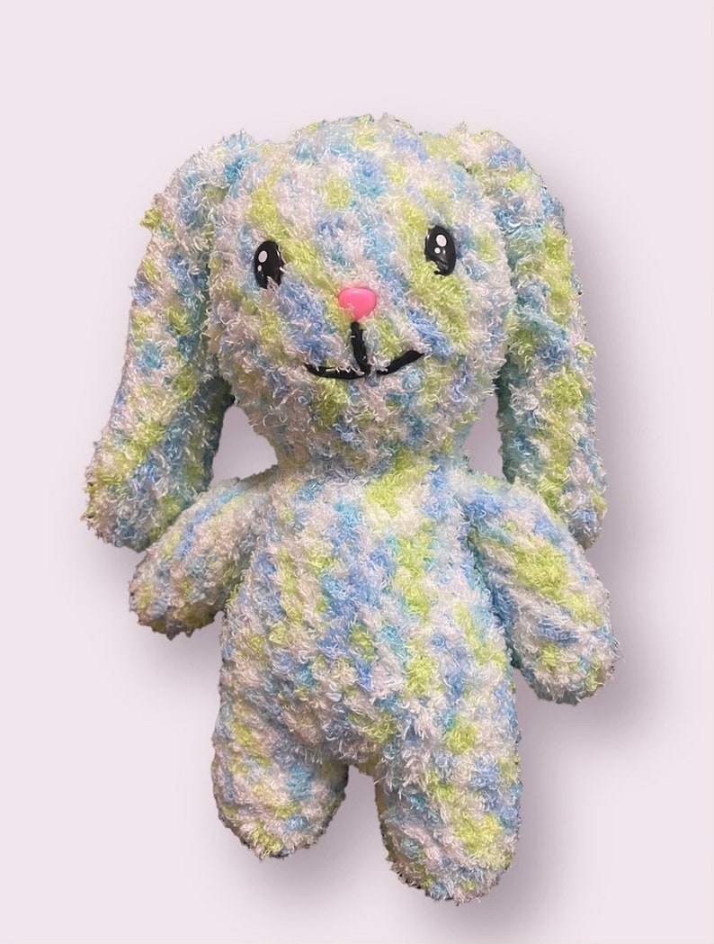 Fuzzy Bunny Amigurumi Crochet Plushie Stuffed Animal - Etsy