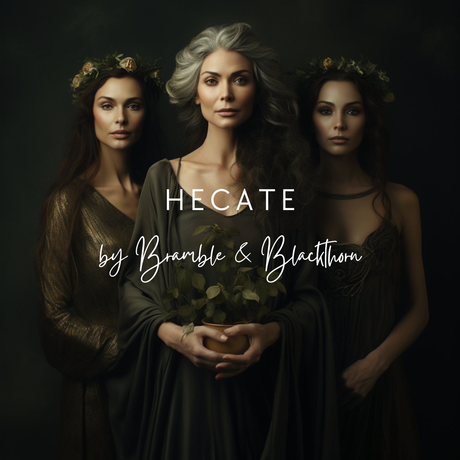 Hecate Fine Art Portrait Painting Print Gift Altar Space - Etsy