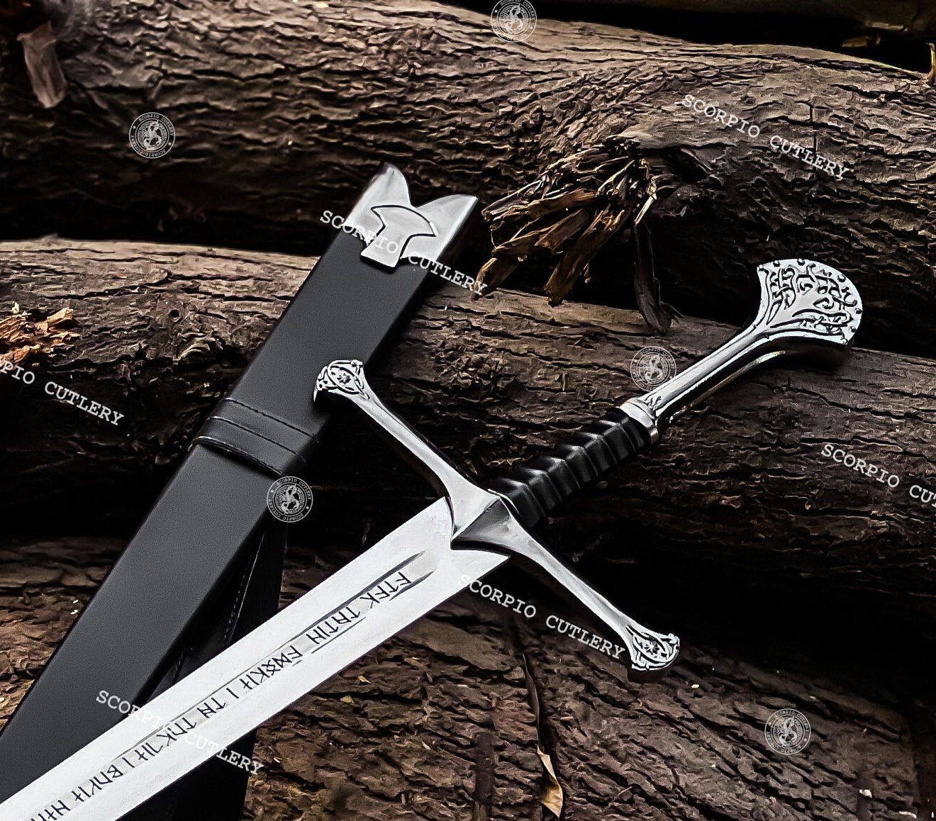 Anduril Sword of Strider, Master Replica Sword, LOTR Gifts for Men ...