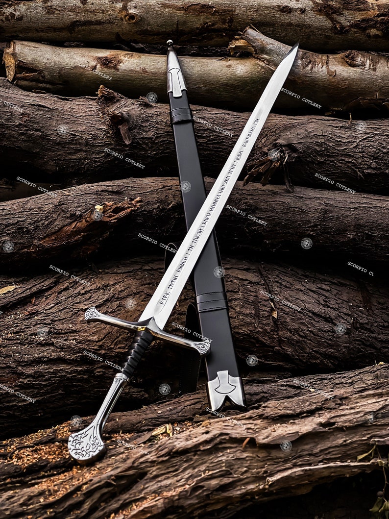 Anduril Sword of Strider, Master Replica Sword, LOTR Gifts for Men ...