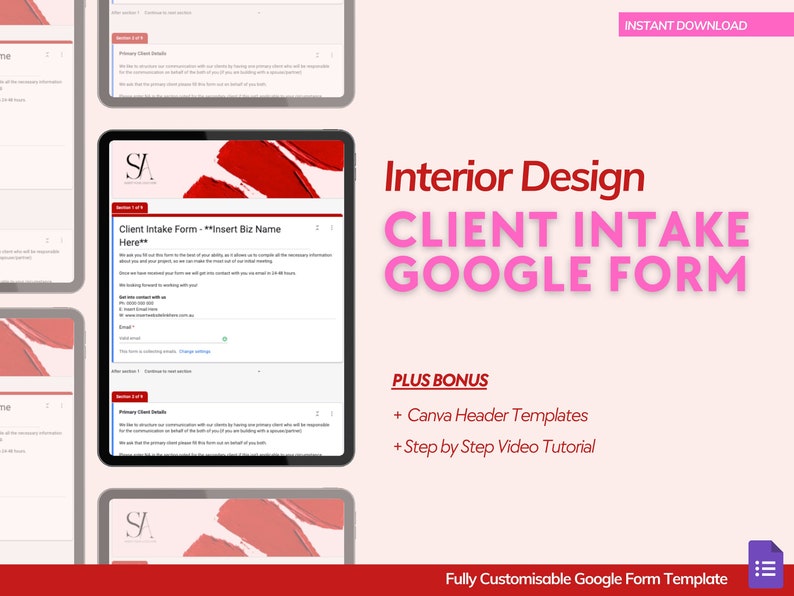 Interior Design Intake Form Interior Design Questionnaire Google Forms ...
