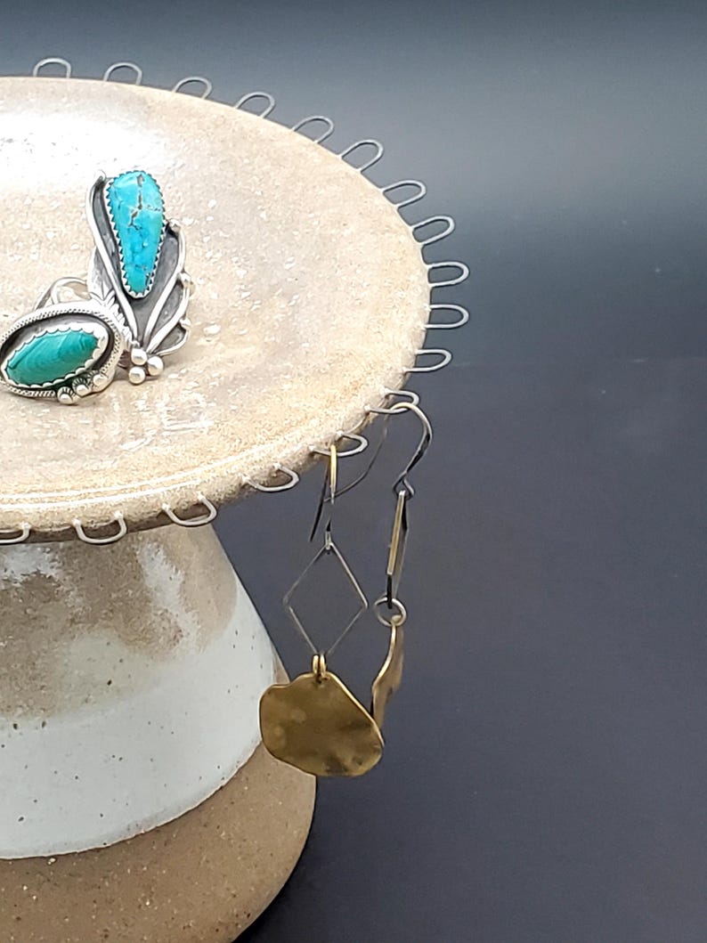 Handmade Pottery Earring Pedestal with Hooks - Etsy