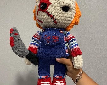 Hand Crochet Chucky Horror Doll/horror/ Chucky/ Gift - Etsy