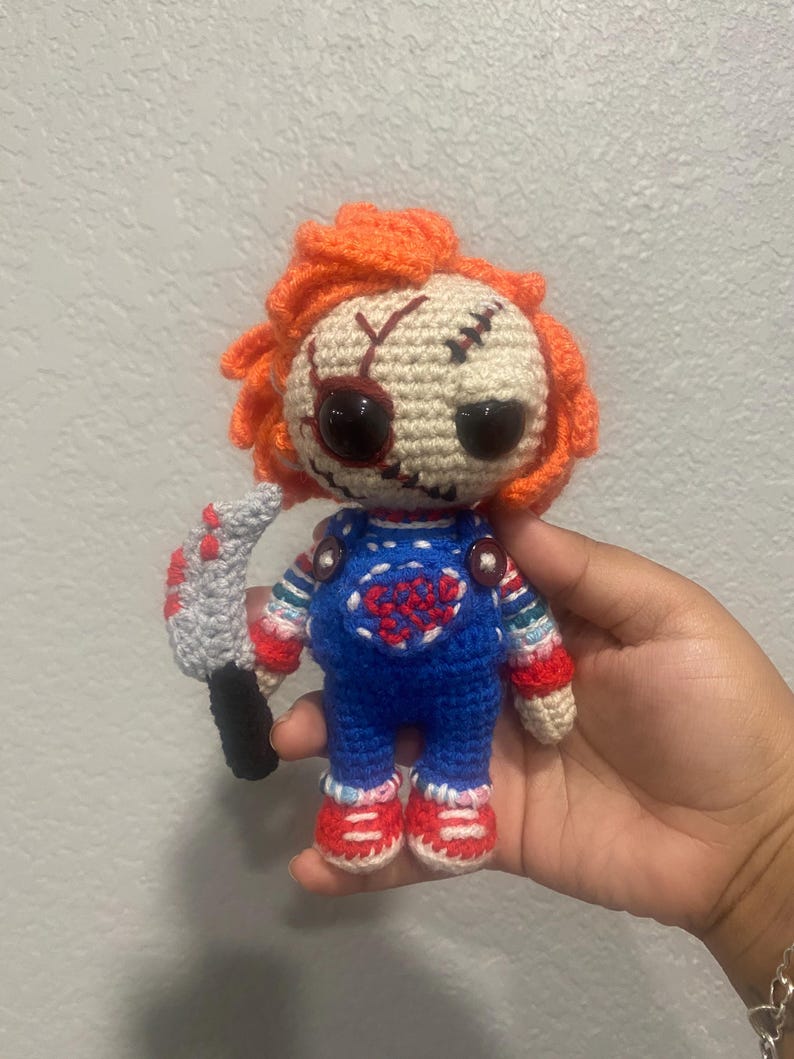 Chucky Crochet Horror Doll, Handmade Plushie - Etsy