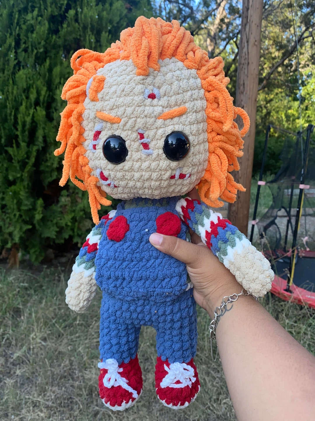 Chucky Crochet Horror Doll, Handmade Plushie - Etsy