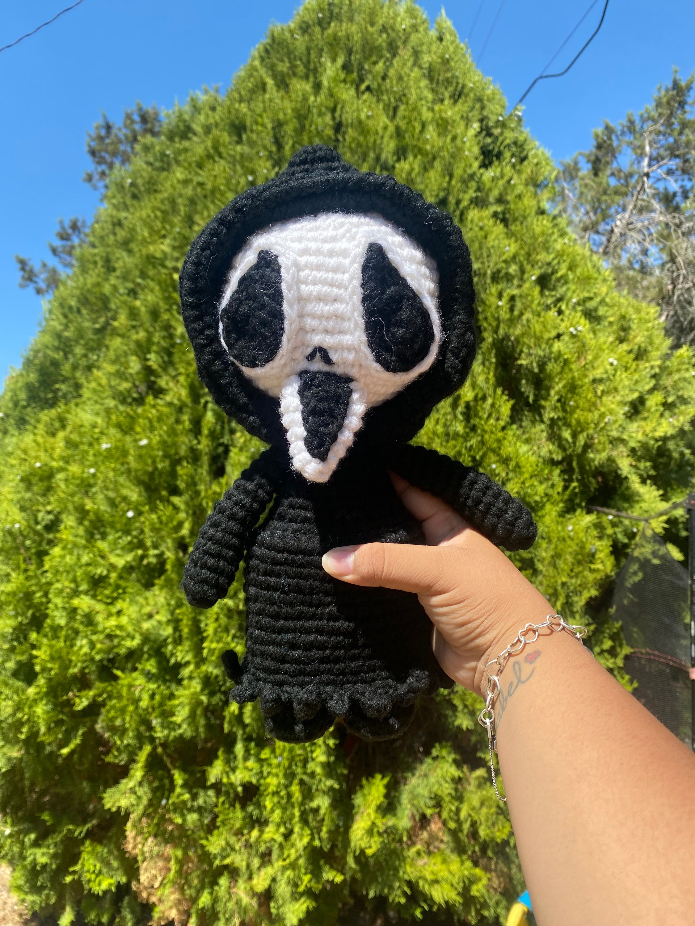 Ghostface Crochet Horror Doll - Etsy