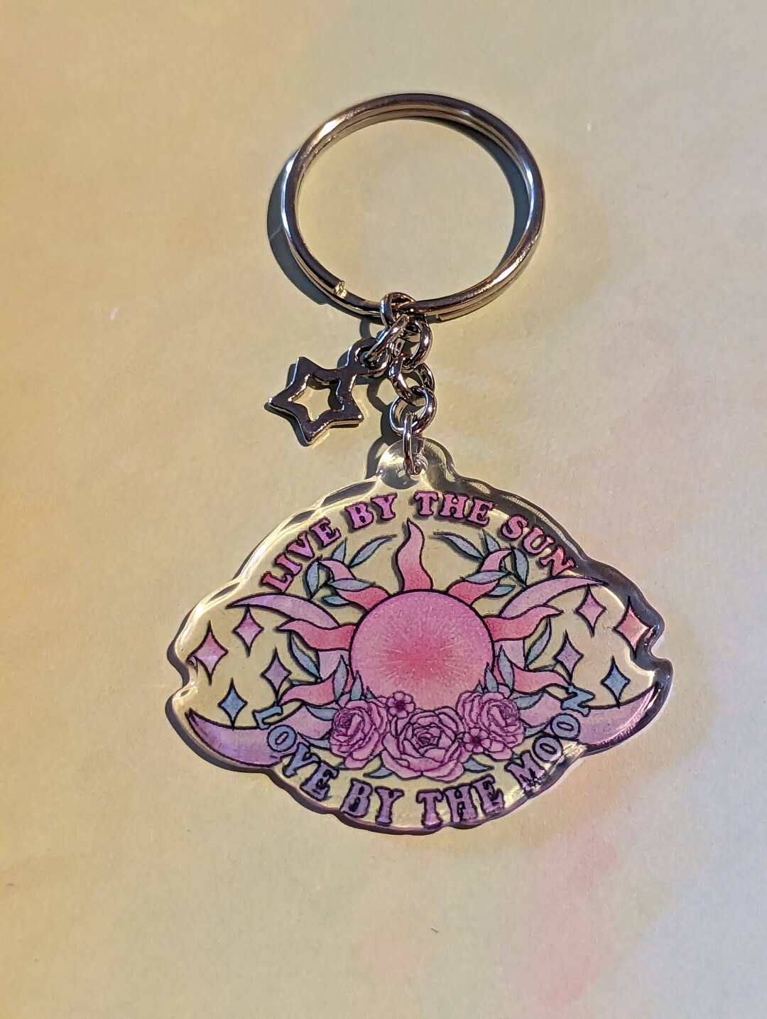 Moon Sun and Moth Keychains - Etsy
