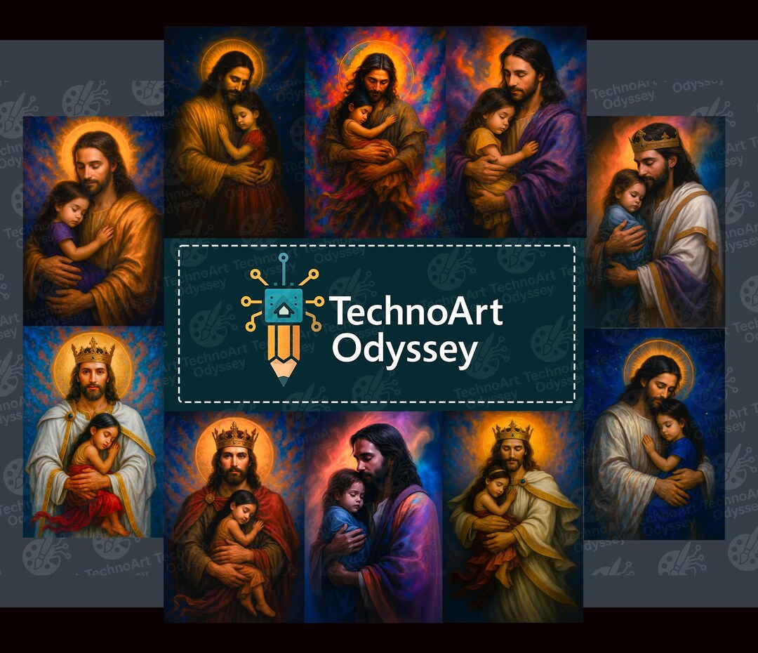 Divine Embrace | Printable Christian Wall Art Collection | Digital ...