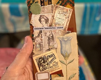 Handmade Vintage Junk Journal Bookmarks - Etsy