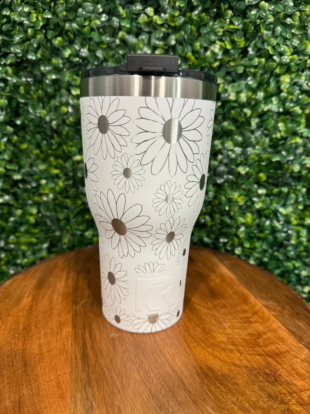 30oz Tumbler, Laser Engraved, Rtic Brand, Custom, Full Wrap, Daisy ...