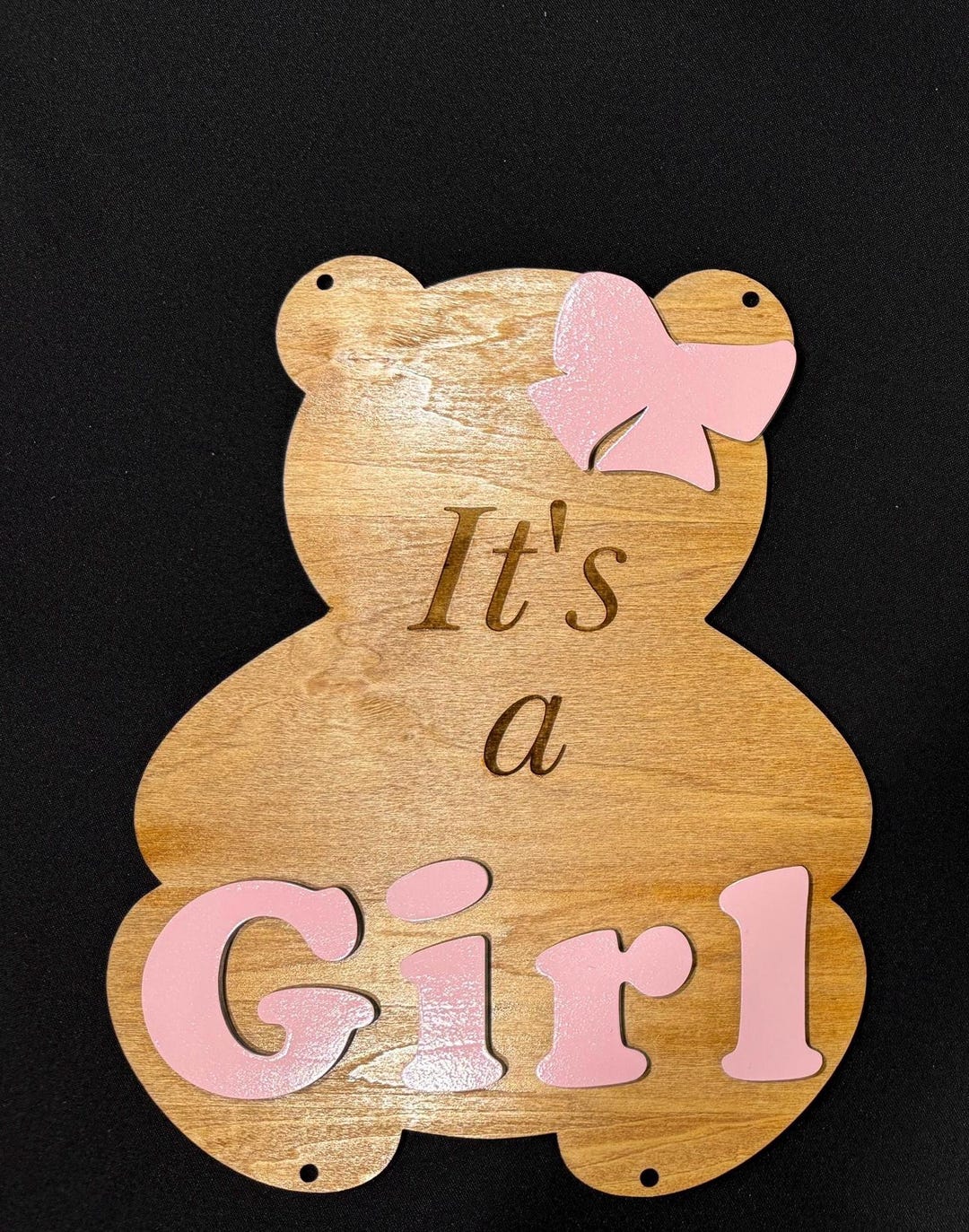 Custom Wood Sign/its a Girl Sign/laser Engraved/laser Cut/wreath Decor ...