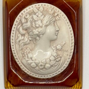 Vintage 1930s Bakelite and Celluloid Cameo Brooch - Etsy