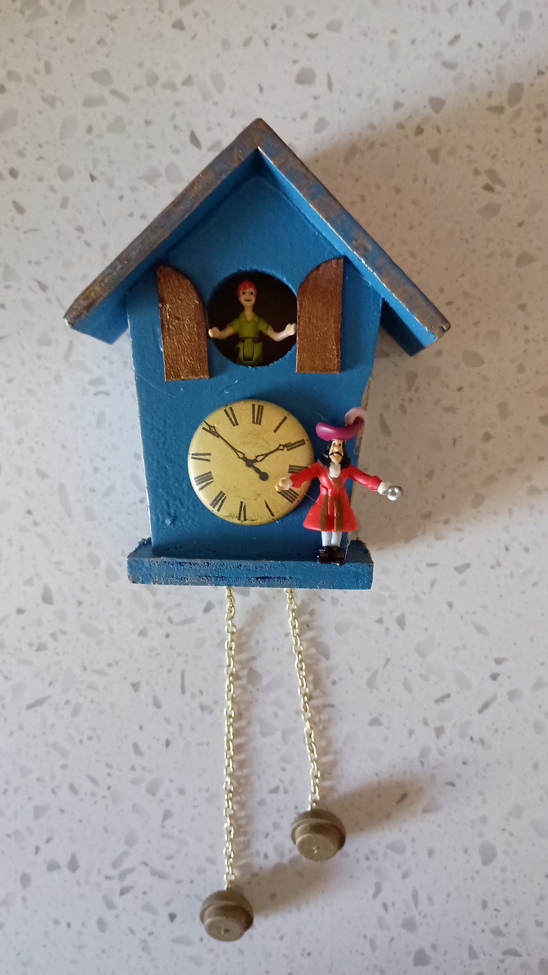 Cuckoo Clock Miniature Clock Captain Hook Peter Pan - Etsy