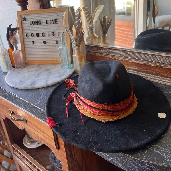 Painted Wide Brim Hats - Etsy