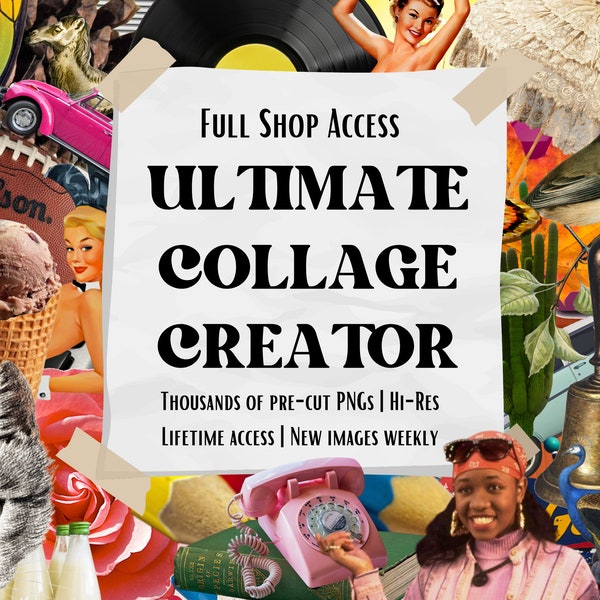 Digital Collage - Etsy