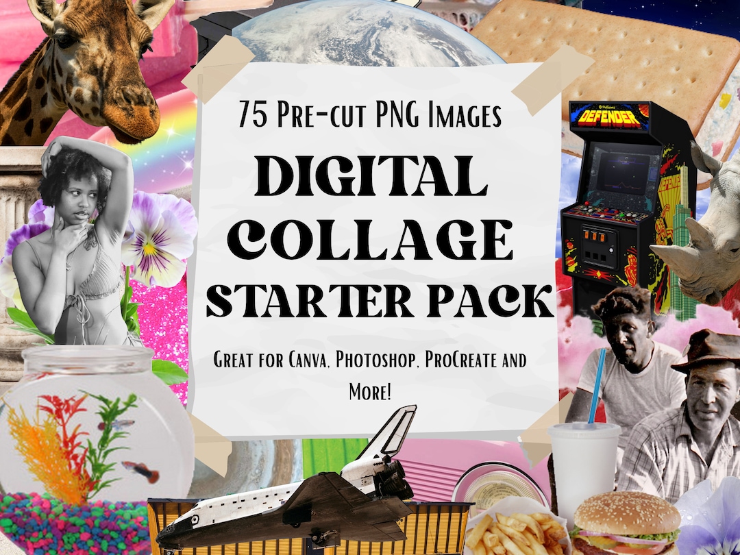 Retro Cut-outs: 75 PNG Digital Collage Creator (digital Download) - Etsy