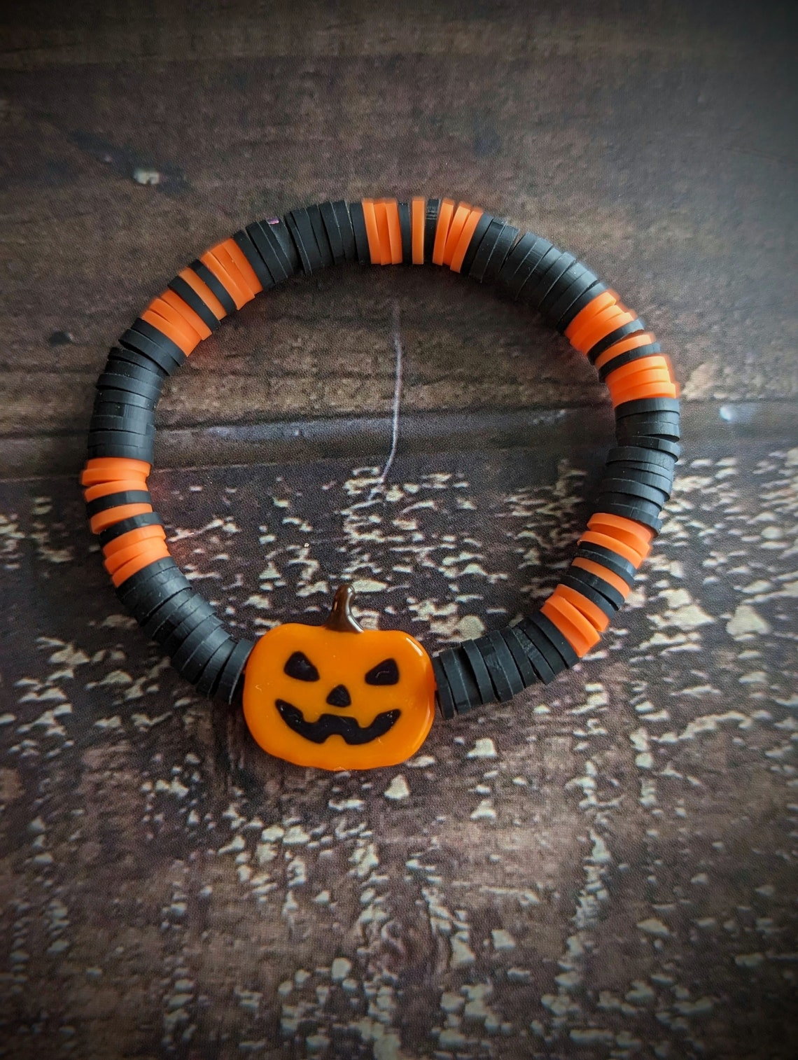 Halloween Bracelets Stretch Bracelet Skull Bracelet Pumpkin Bracelet ...