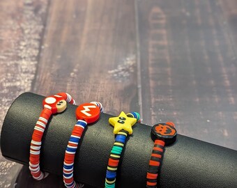 Super Mario Luigi Princess Peach All Seed Beaded Bracelets - Etsy