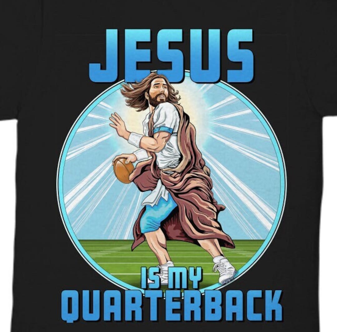 Jesus is My Quarterback Sunday Football Funny Hail Mary Touchdown - Etsy