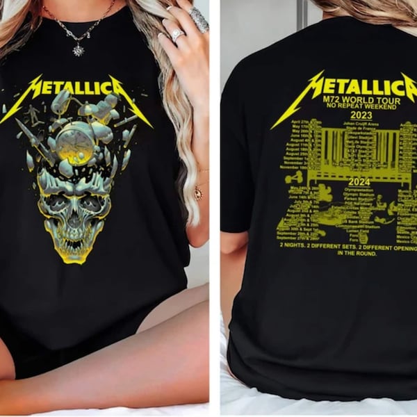 Metallica Tour 2023 Shirt - Etsy