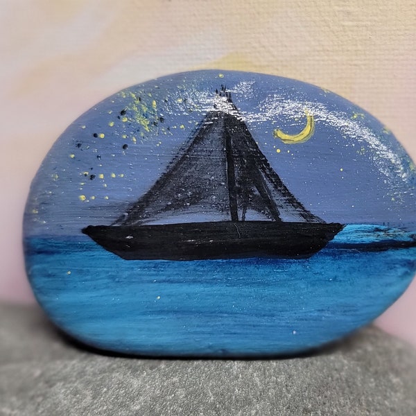 Stars Painted Rock - Etsy